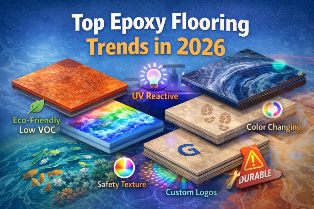 Top Epoxy Flooring Trends in 2026: Colors, Finishes & Innovations